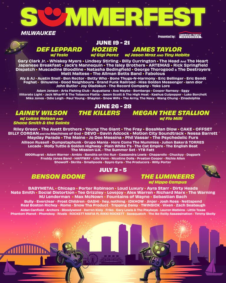 2025 Summerfest Lineup Announced - NewsBreak