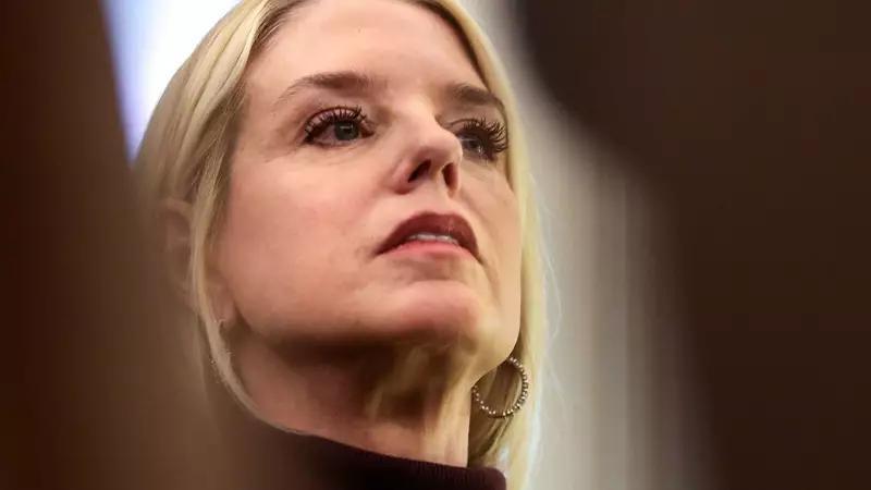 Bondi's portrait discovered in DOJ trash can hours after Trump dumped ...