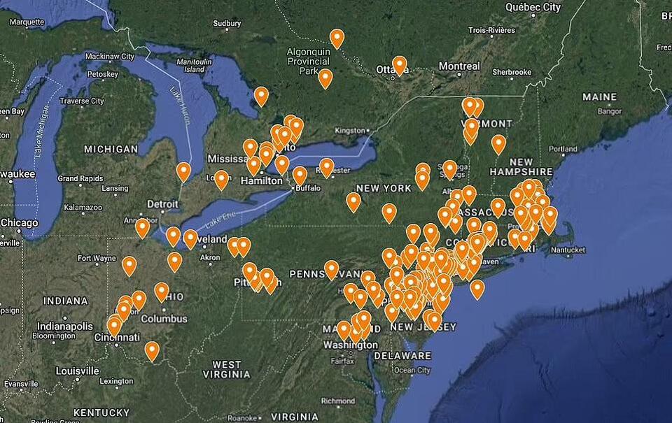 Map reveals hundreds of mysterious drone sightings across the US ...