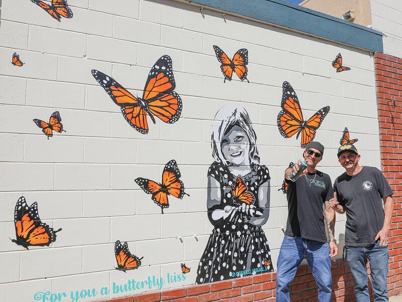 New Mural on Del Mar: The Story of Carson Grier’s “Sailor the Butterfly ...
