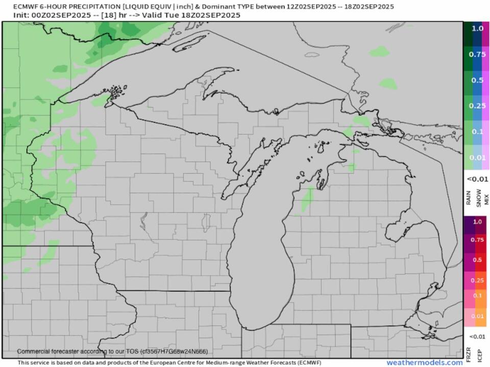 Michigan weather this week: 2 strong cold fronts, but will it frost ...