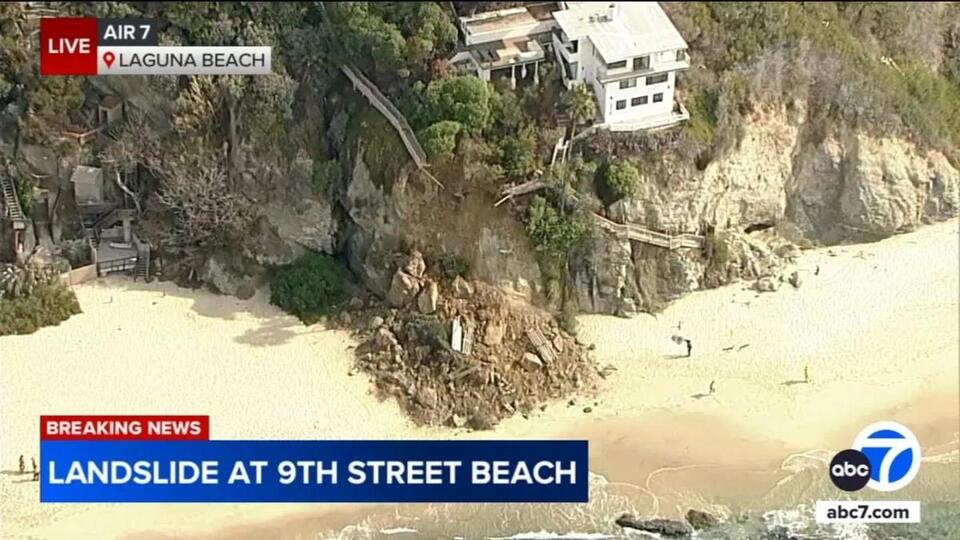 Landslide in Laguna Beach shuts down Thousand Steps Beach; portion of ...