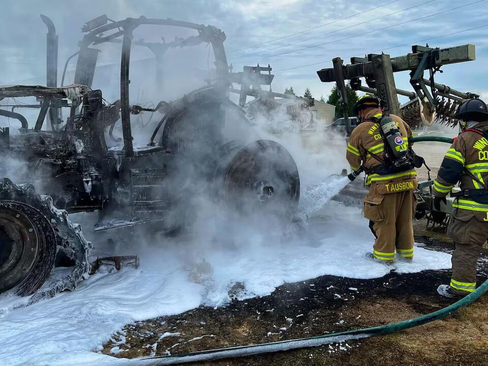 Winterville fire crews battle tractor fire over weekend