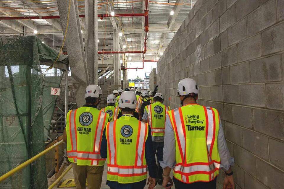 A peek inside the Etihad Park construction site in Queens - NewsBreak