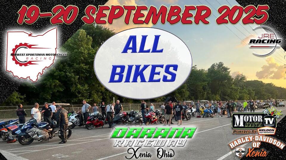 Midwest Sportsman Motorcycle Drag Racing Livestream From Darana Raceway ...