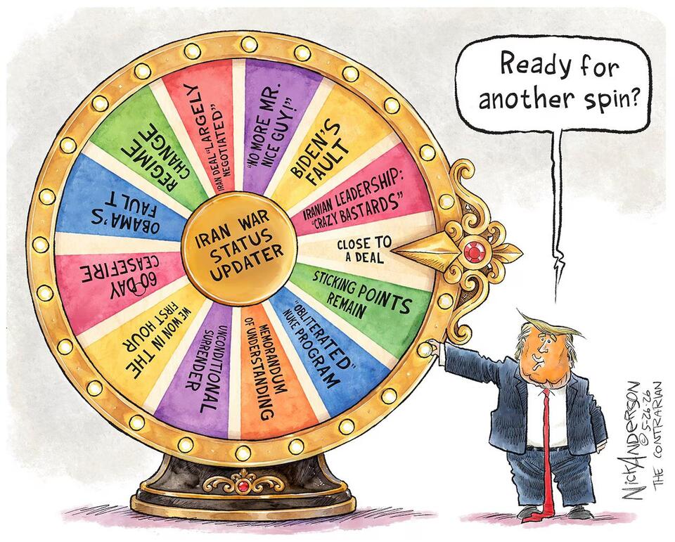 Editorial cartoons for May 31, 2026: Peace deal or no deal, Texas ...