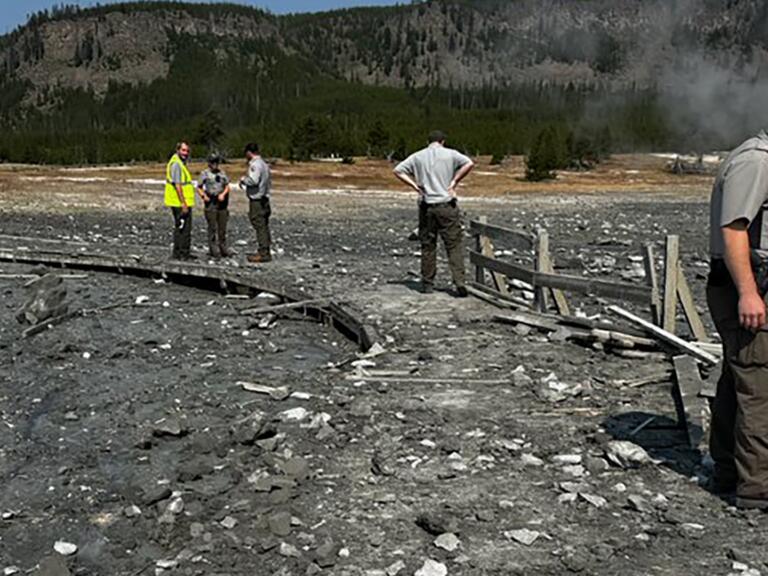 Hydrothermal explosion causes damage in area of Yellowstone National Park