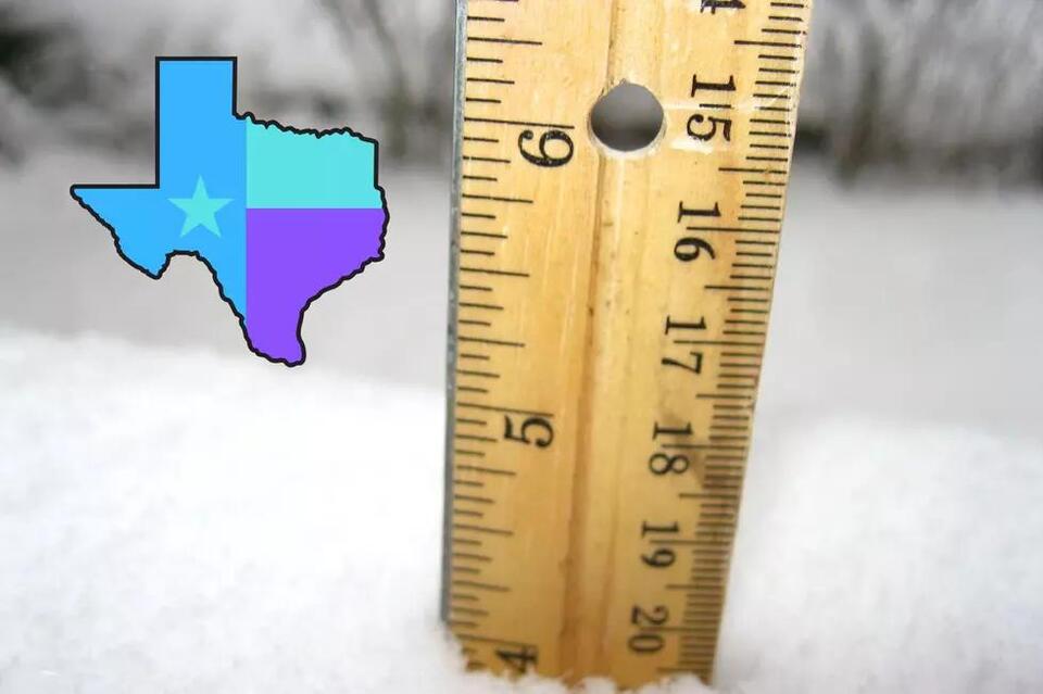 Winter Storms Love Texas This Year; Projected Snow Totals For Texas ...