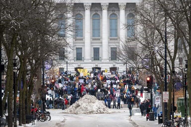 Gatherings across Wisconsin protest ICE shooting of Alex Pretti - NewsBreak