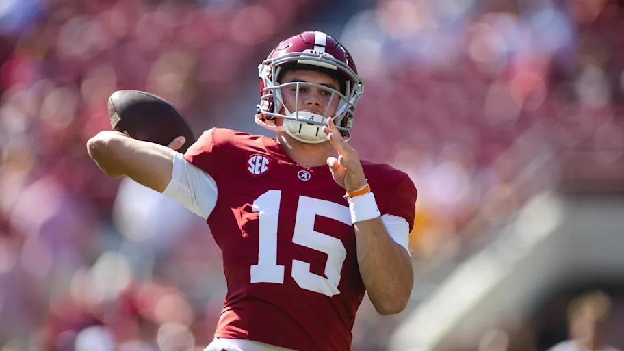 Ty Simpson Breaks Alabama Single-Game Record in Second Start of Career ...