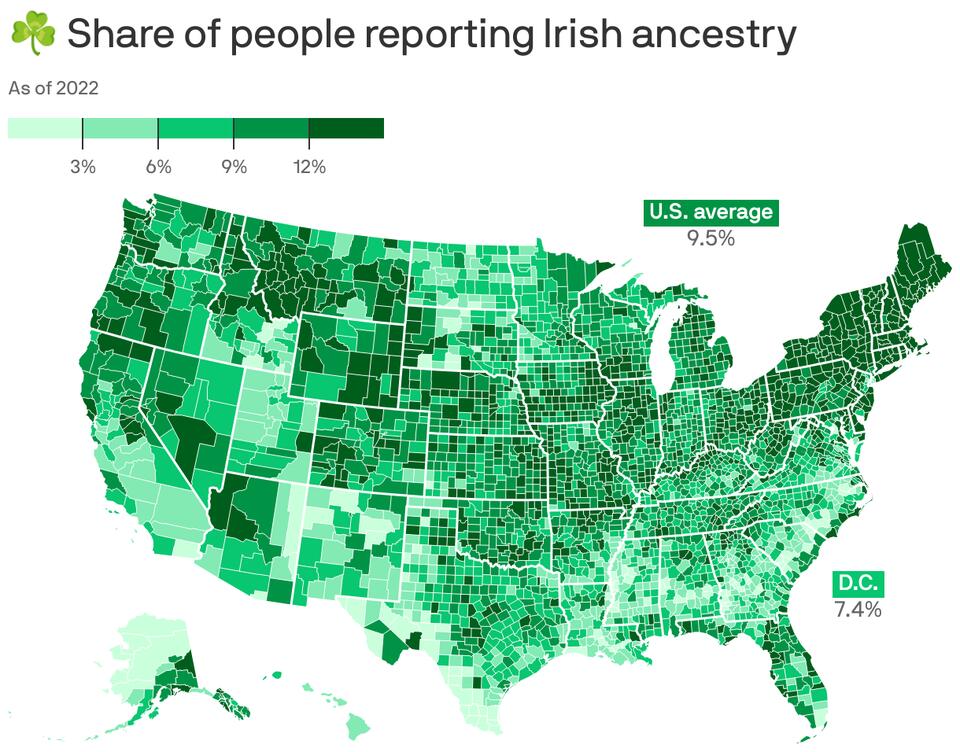 These Colorado counties have the largest Irish populations - NewsBreak