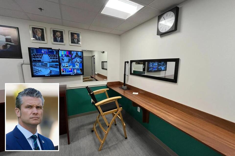 Pete Hegseth rips ‘fake story’ he had makeup studio installed at ...