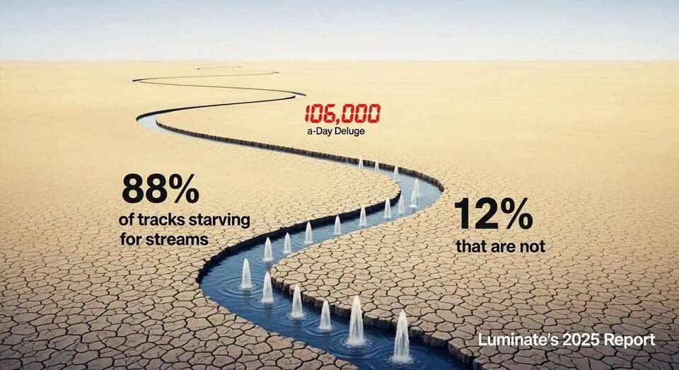 106,000-a-Day Deluge: 88% of Tracks Starve for Streams - NewsBreak