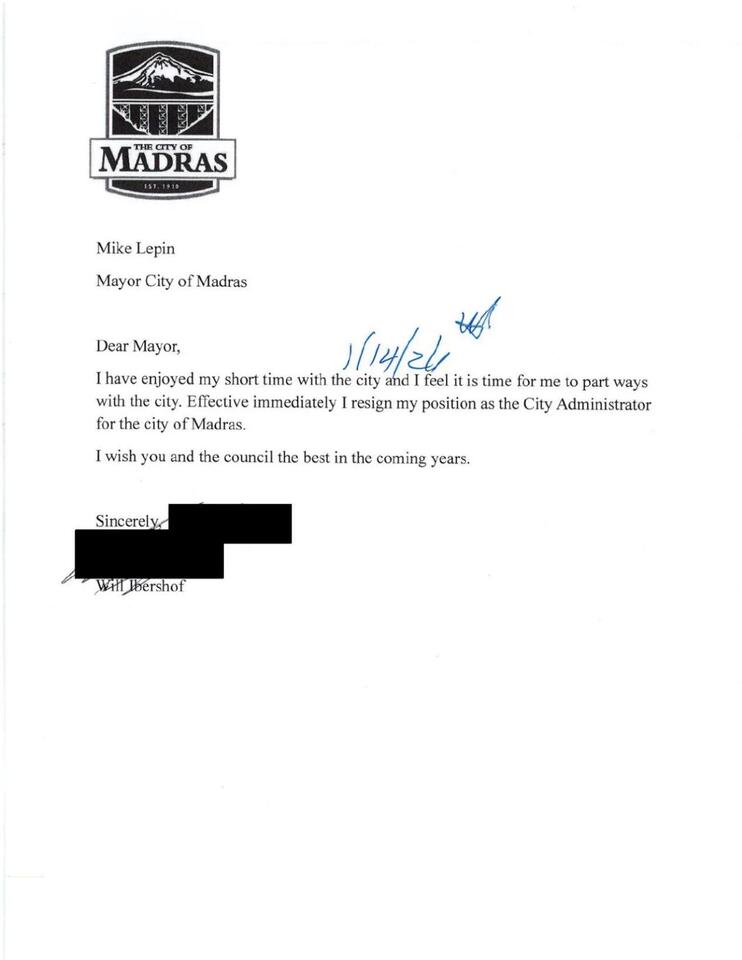 Madras addresses leadership shakeup; city administrator's resignation ...