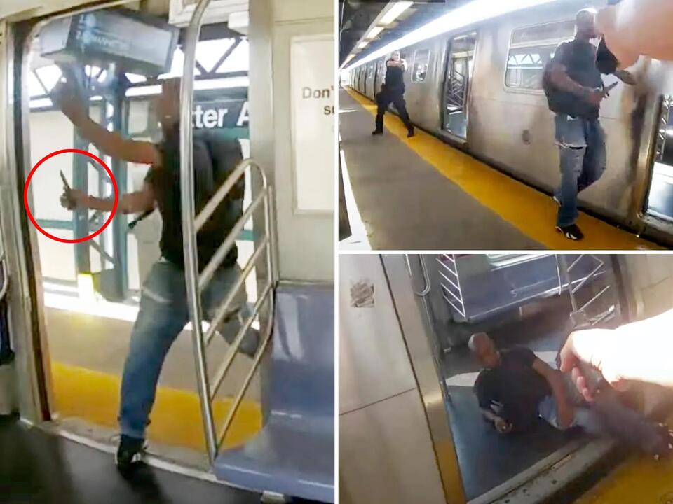 Dramatic bodycam footage shows cops repeatedly warning suspect to ‘drop ...