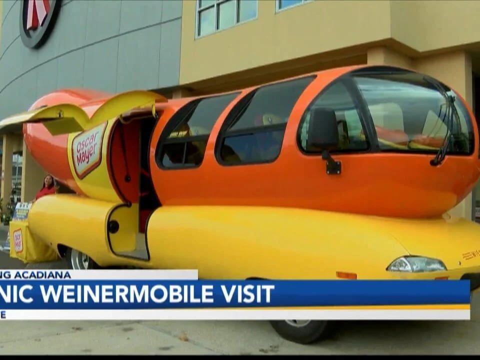 Iconic Weinermobile makes several stops in Acadiana (Extended Look)