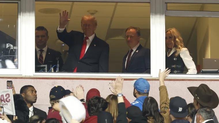 Why was President Donald Trump in FOX broadcast booth for Commanders vs ...