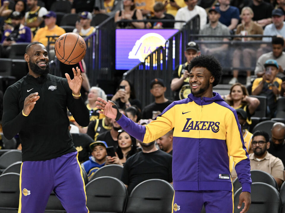 Video: LeBron James Makes History Alongside Bronny As First Father-Son ...