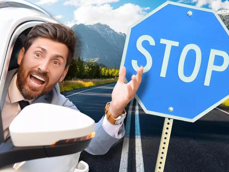 The One Place You’ll See Blue Stop Signs and What You Should Absolutely ...
