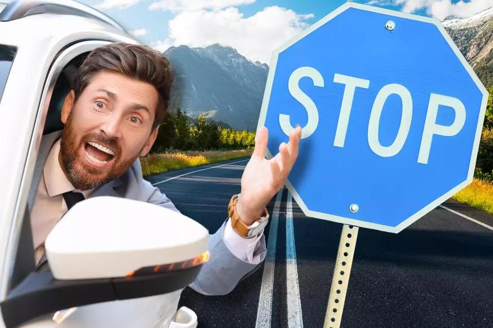 The One Place You’ll See Blue Stop Signs and What You Should Absolutely ...