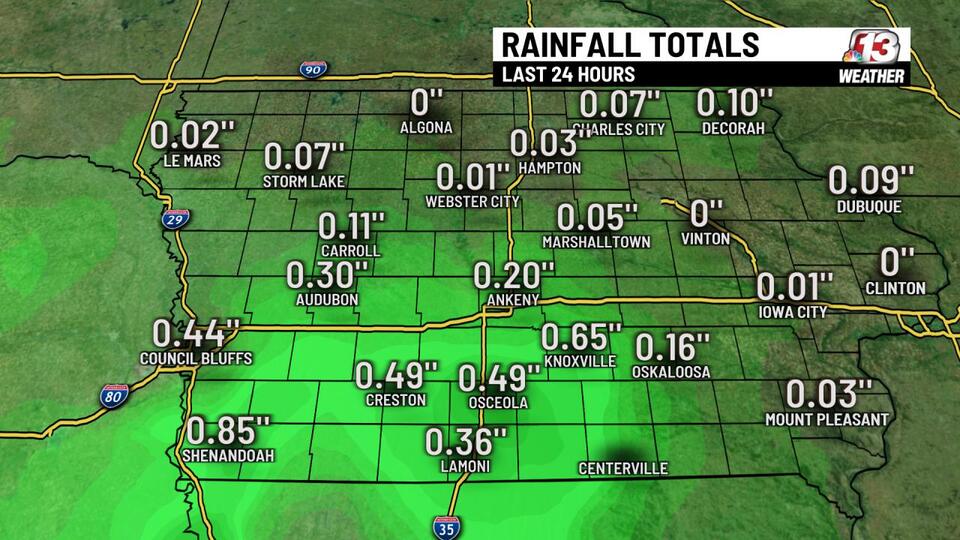 Rain continues to add up Monday morning in Central Iowa - NewsBreak