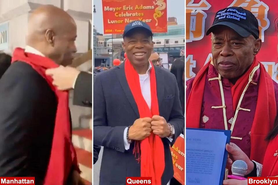Eric Adams sports Chinese Communist Party scarves — but says they’re ...