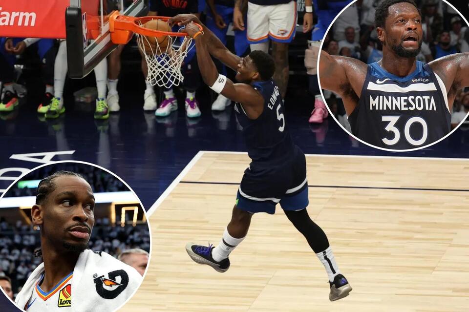 Anthony Edwards puts on show as Timberwolves destroy Thunder to get ...