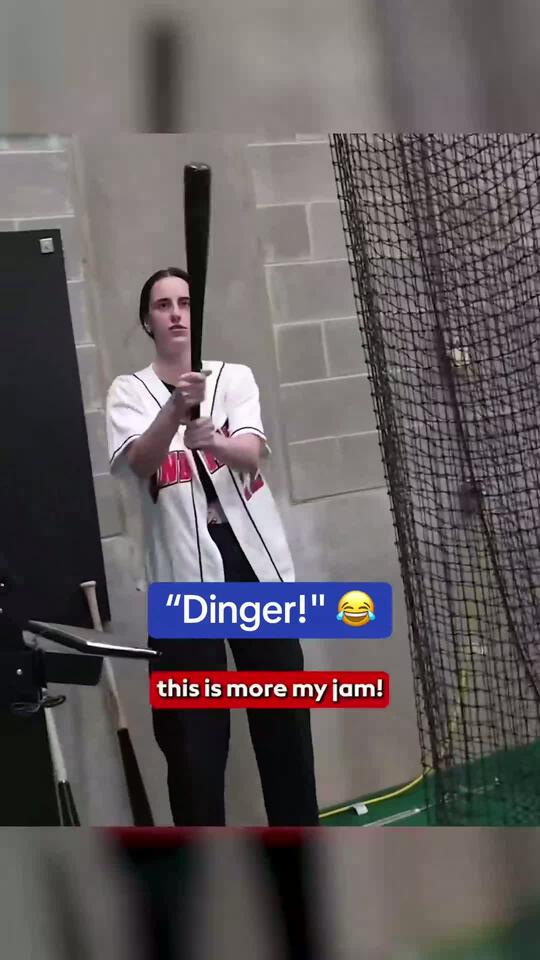 Caitlin Clark tries baseball via Indiana Fever basketball baseball wnba ...