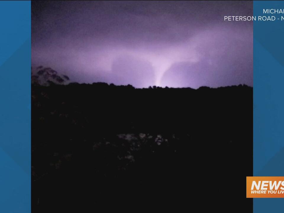 Photos shows possible tornado in Decatur, Arkansas