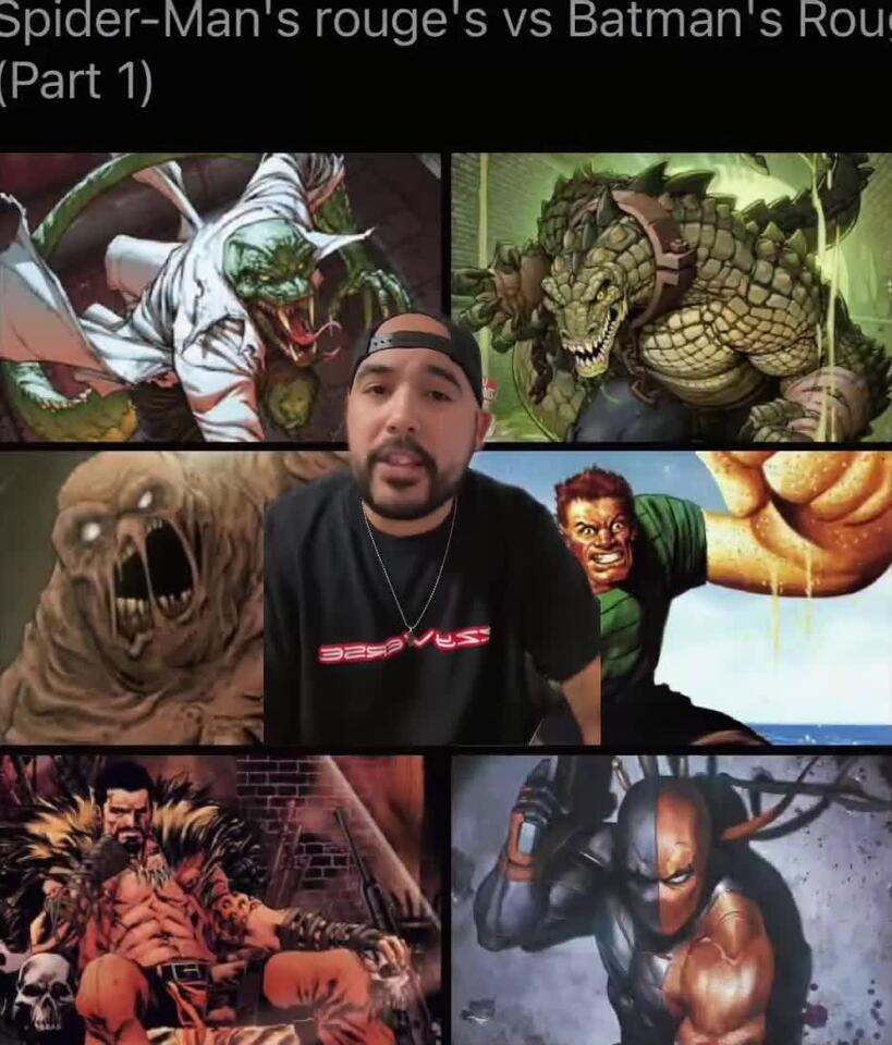 Batman villains VS Spider-Man villains. #lizard #killercroc #clayface # ...