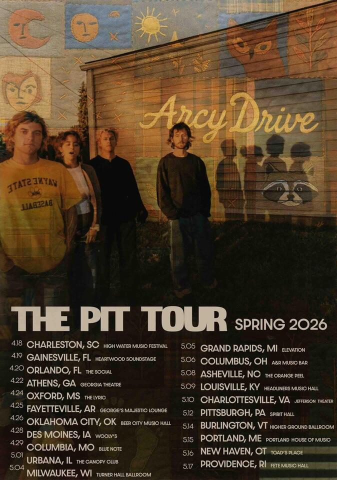 Arcy Drive Announce The Pit: Spring 2026 Headline Tour - NewsBreak