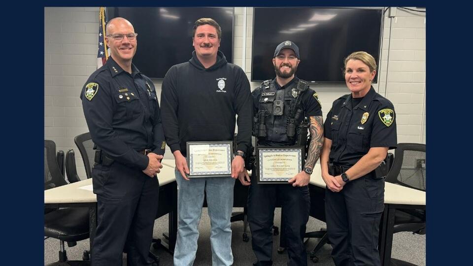 Springfield Police Officers honored for recovering firearms and making ...