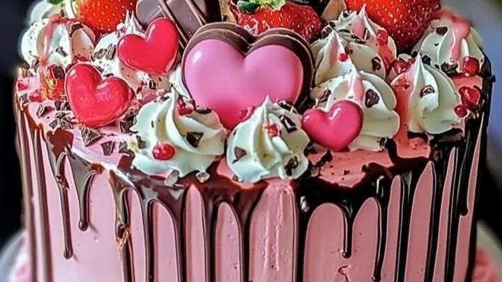 The Ultimate Strawberry Drip Cake: A Showstopping Berry-Licious Dream ...