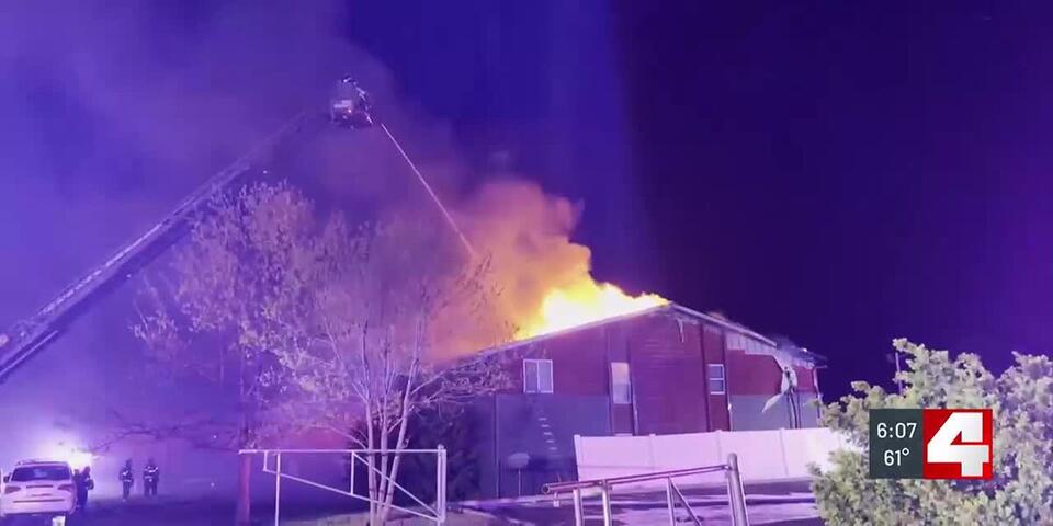Entire Wentzville apartment building evacuated after catching fire ...