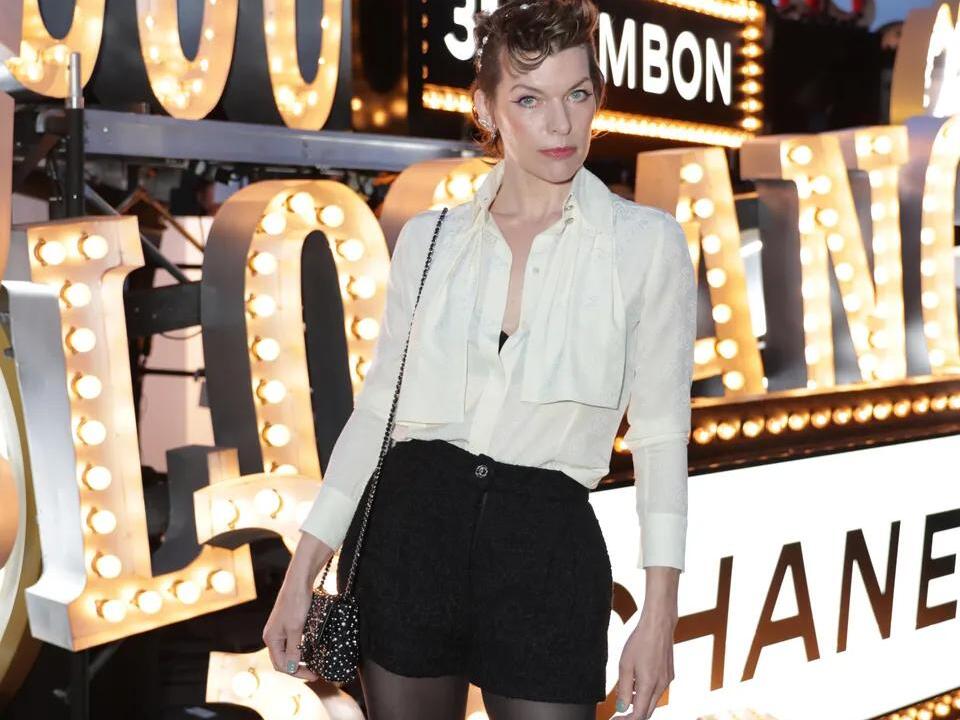 Milla Jovovich Debuts Her Dramatic New Haircut in the Chanel Front Row