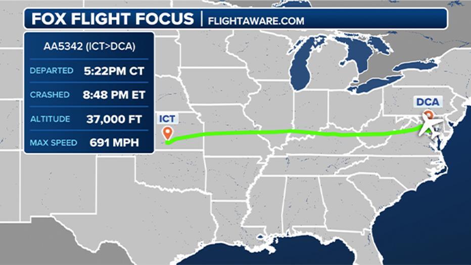 Maps show flight path, collision site of DC plane crash - NewsBreak