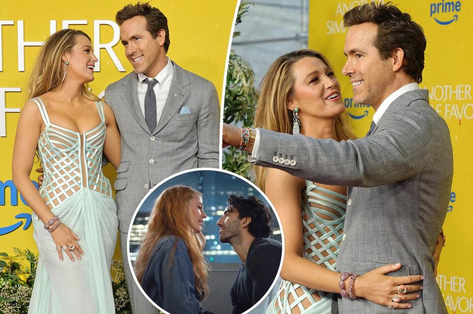 Blake Lively and Ryan Reynolds cozy up at ‘Another Simple Favor’ premiere amid Justin Baldoni ...