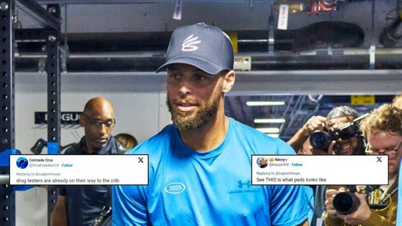 Stephen Curry’s Jacked Arms Sparks Wave Of PED Jokes From NBA Fans ...