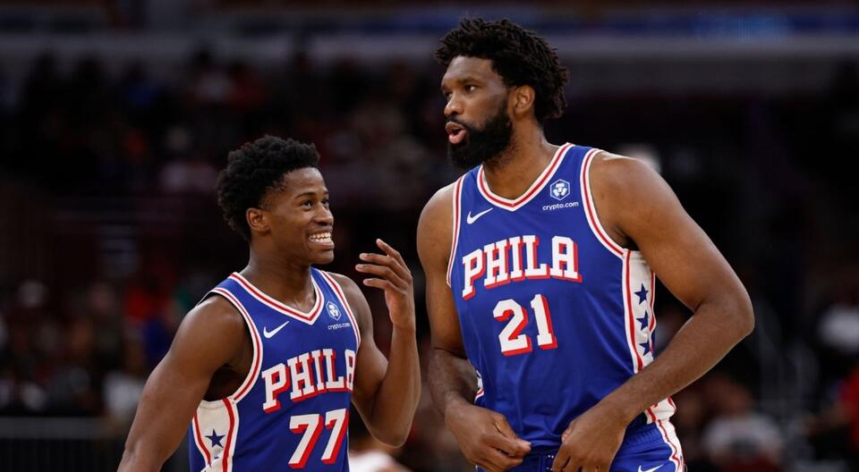 VJ Edgecombe Checks On Joel Embiid After Eye Hit With Hilarious On ...