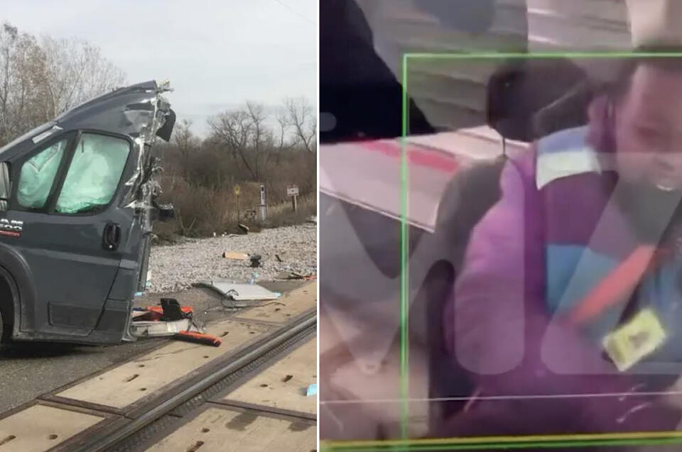 New Footage Shows Another Angle of Amazon Delivery Van Cut in Half by ...
