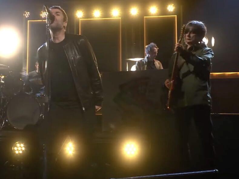 Watch Liam Gallagher & John Squire play "I'm a Wheel" on Fallon