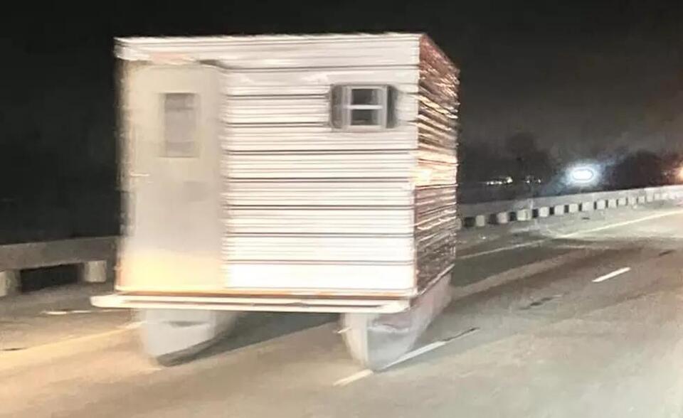 Houseboat Being Transported Falls on Basin Bridge in Louisiana - NewsBreak