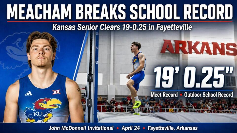 Meacham breaks Kansas pole-vaulting record - NewsBreak
