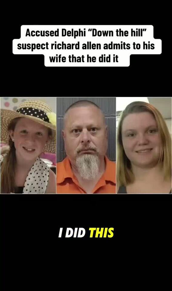 Richard Allen confesses to Delphi murders in shocking call to his wife 😮 #DelphiMurders # ...