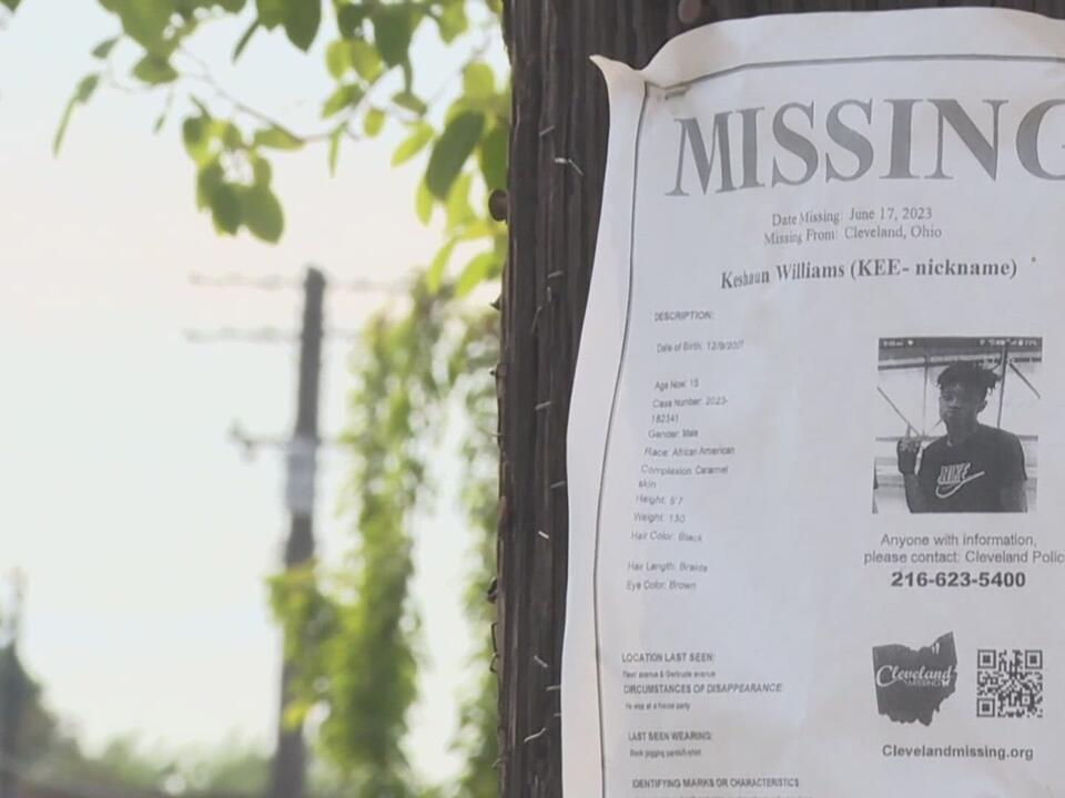 Cleveland teen Keshaun Williams remains missing: 1 year later