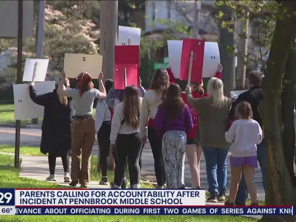 Pennbrook Middle School parents, students protest after student attacked