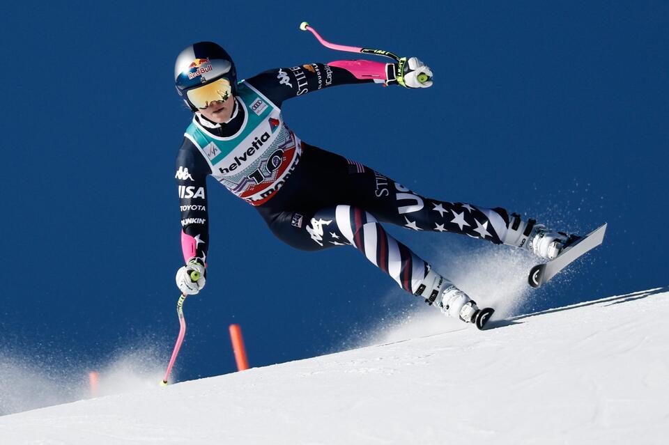Lindsey Vonn leads Americans in fourth at St. Moritz super-G as Mikaela ...