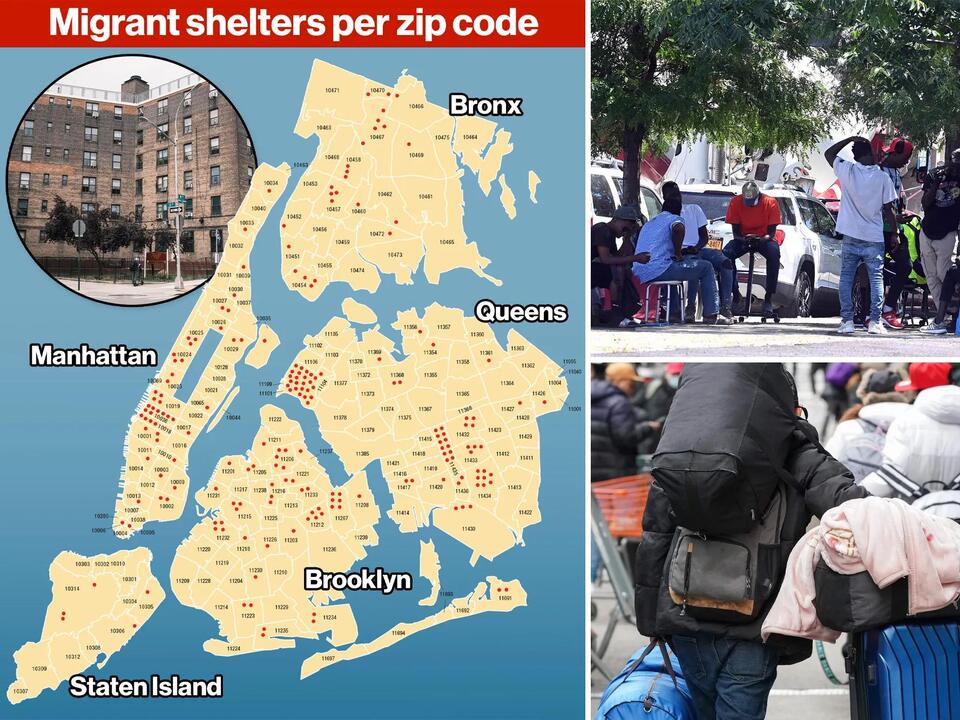 NYC’s poorest ZIP codes forced to bear brunt of migrant crisis ...