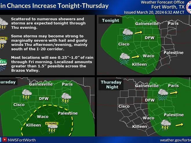 The first day of Spring will be mild, rain showers and isolated strong ...
