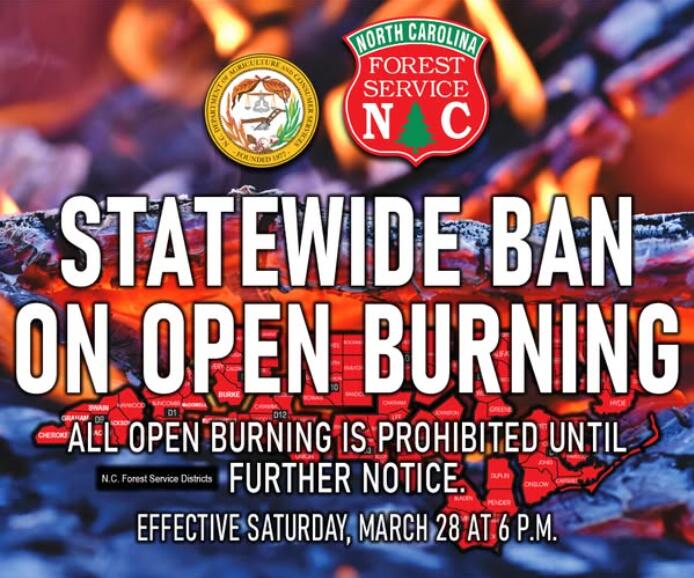 Chatham County Fire Marshal Issues Open Burning Ban Due to Hazardous ...